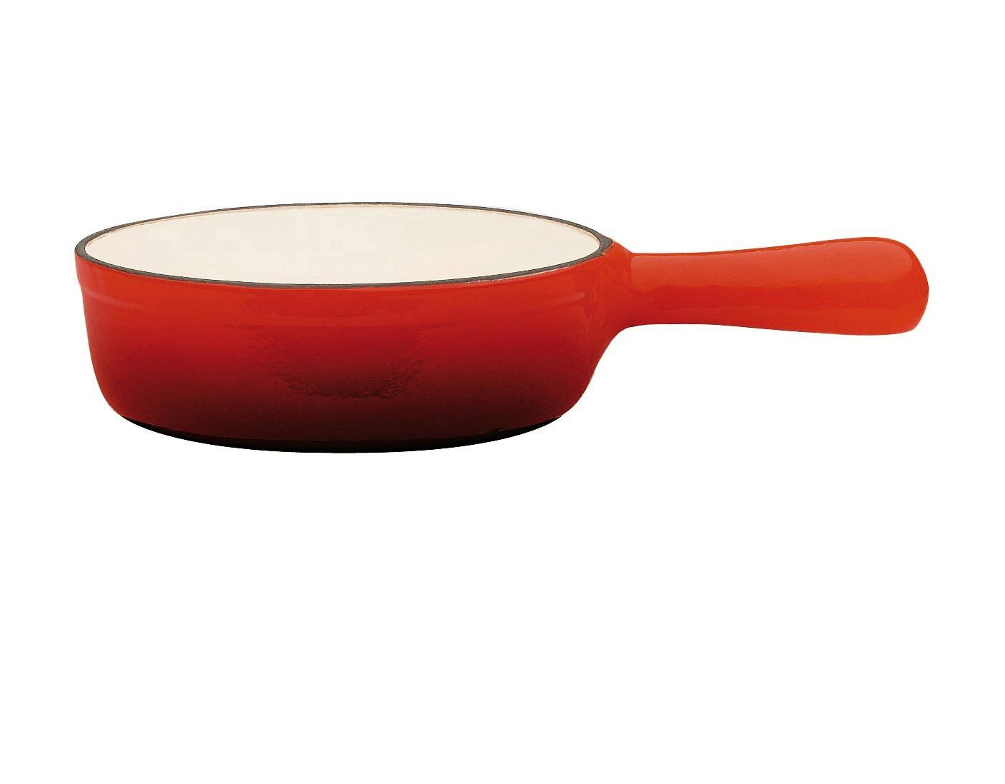 Baumalu Caquelon seul en fonte rouge 21x8 cm pour fondue savoyarde ...