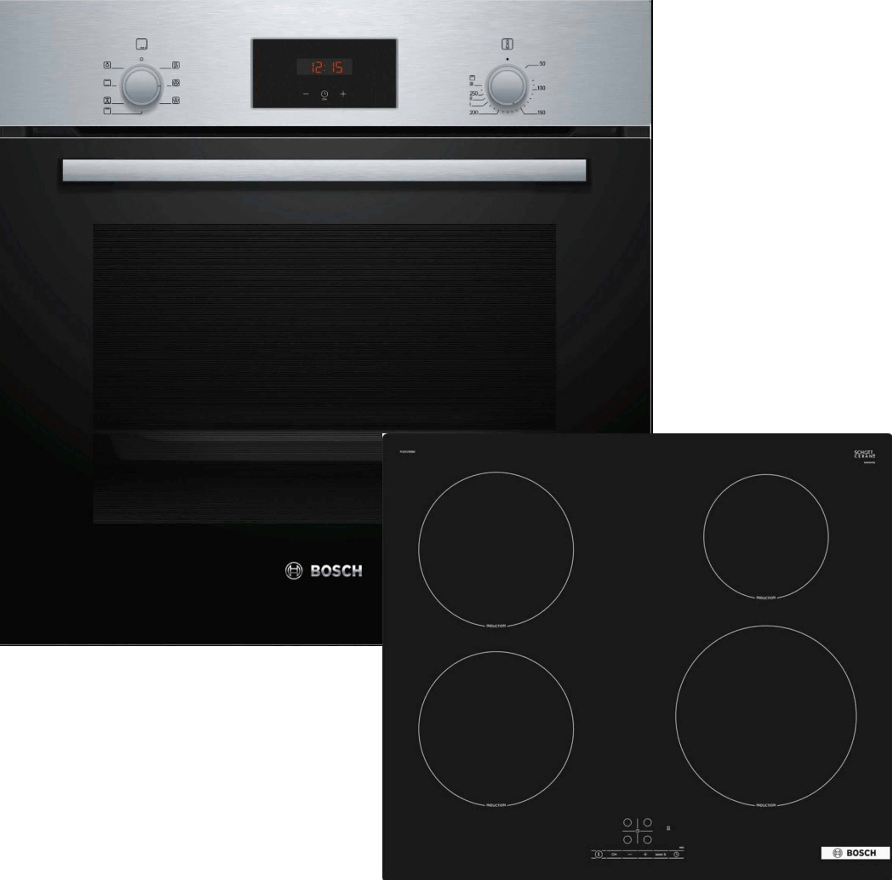Bosch Einbau-Backofen-Set, HBF133BR0 + PUE61RBB6E, Einbau-Backofen ...