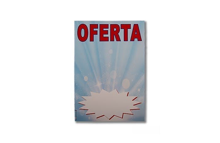 Cartel Oferta para grandes superficies y supermercados 200 grs. Modelo ...