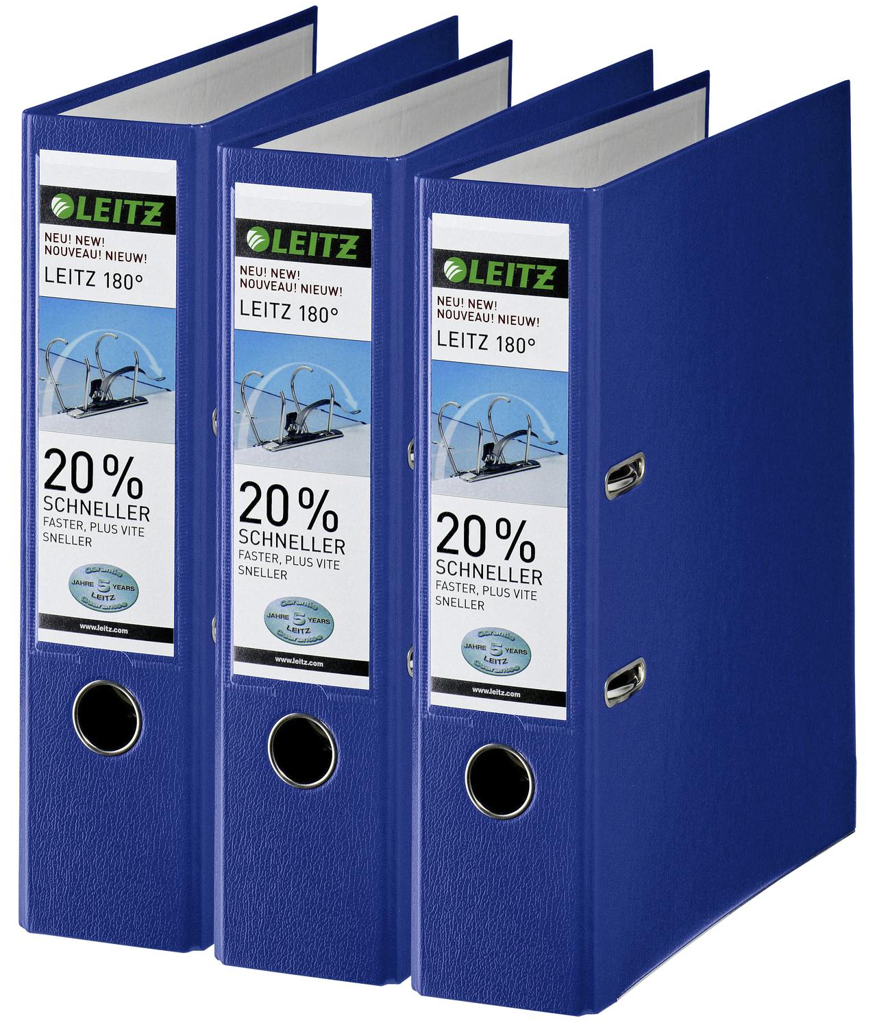 Leitz 1010 Ordner breit DIN A4, blau 3 Stück | METRO