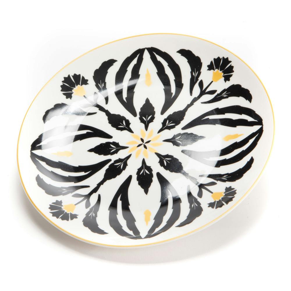 Coffret 6 assiettes à dessert Alix - Multicolore Rond Porcelaine ...
