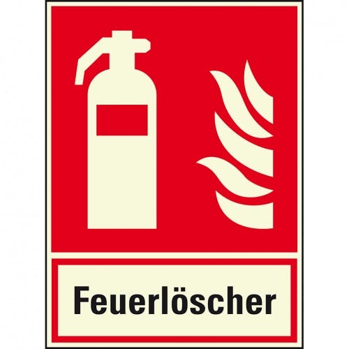 Schild I PERMALIGHT power langnachleuchtend Brandsch.-Kombischild ...