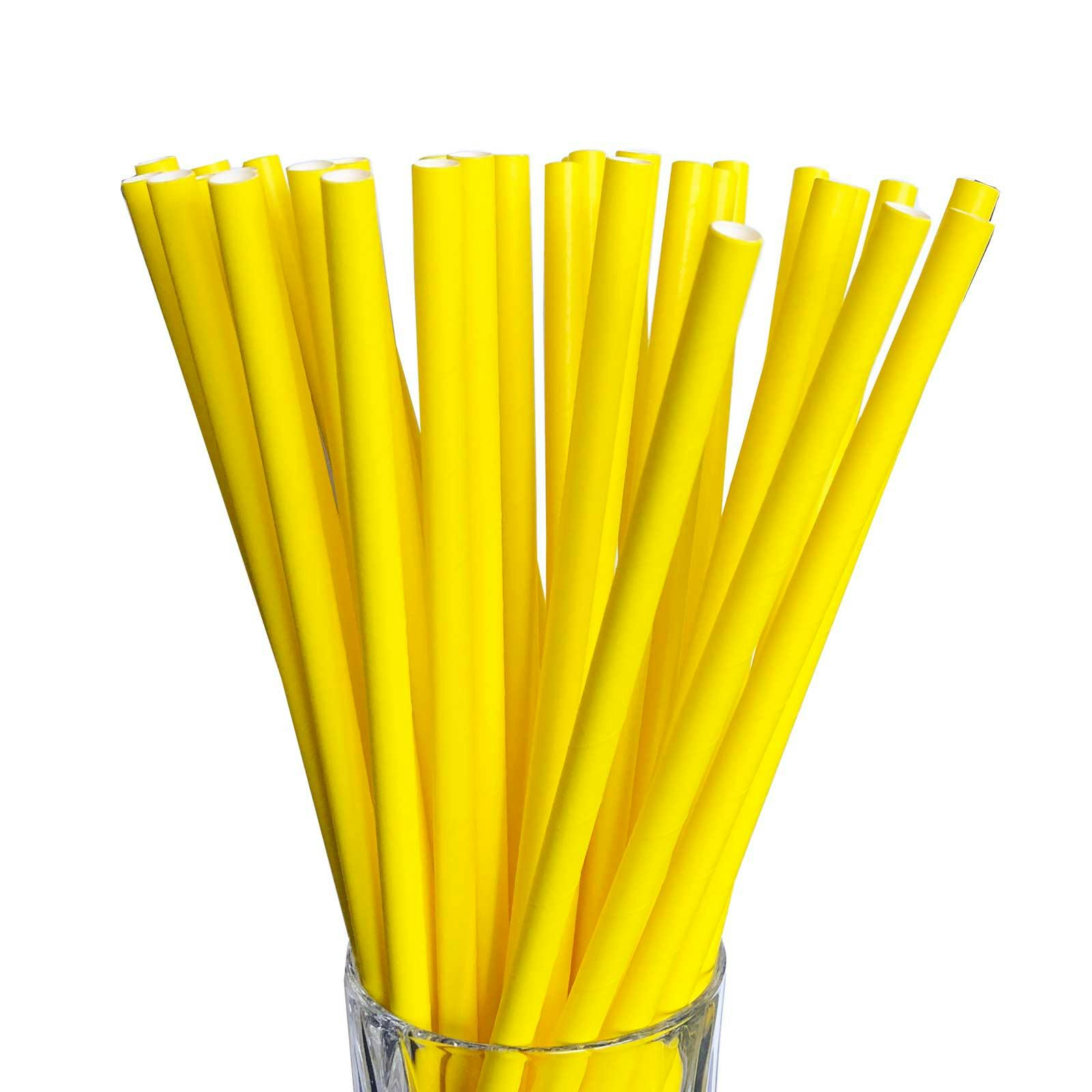 Papierstrohhalme Papier Trinkhalme Cocktail Strohhalme Farbauswahl 500 ...