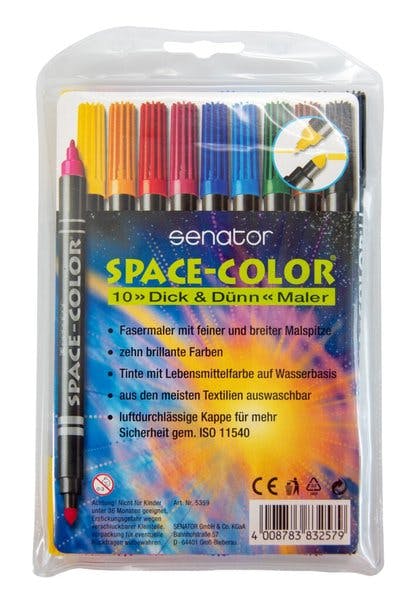 Senator Doppelfasermaler Space-Color, 10er Etui | METRO Marktplatz