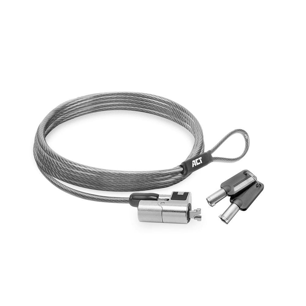 ACT AC9030 Laptopslot | Nano Security Lock | 2 Sleutels | 2 meter | Makro