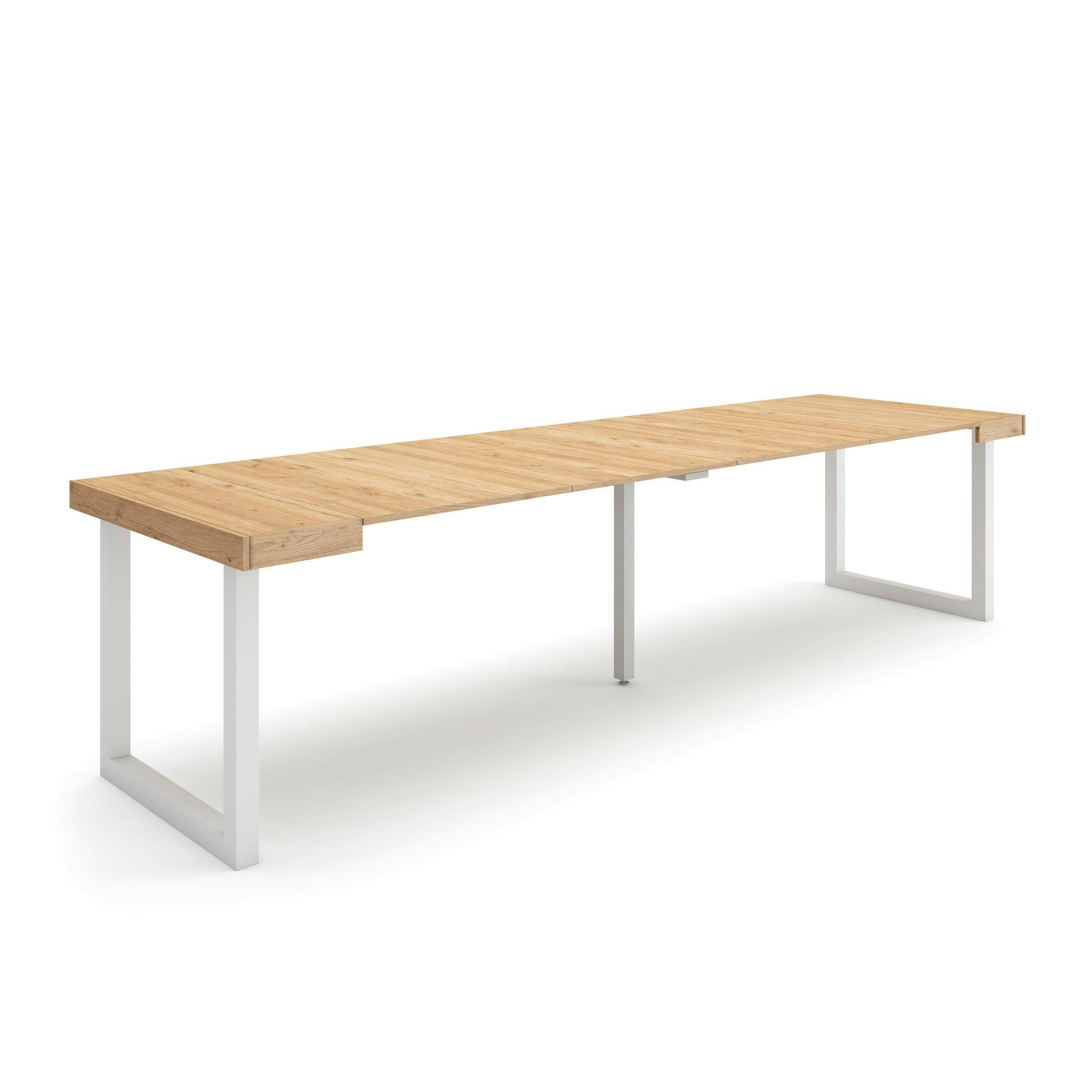 Uitschuifbare Consoletafel, Console table, 302x90x73cm, Voor 14 ...