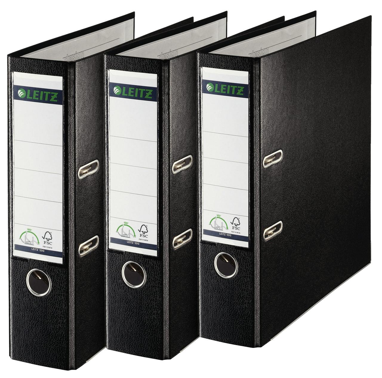 Leitz 1010 Ordner breit DIN A4, schwarz 3 Stück | METRO