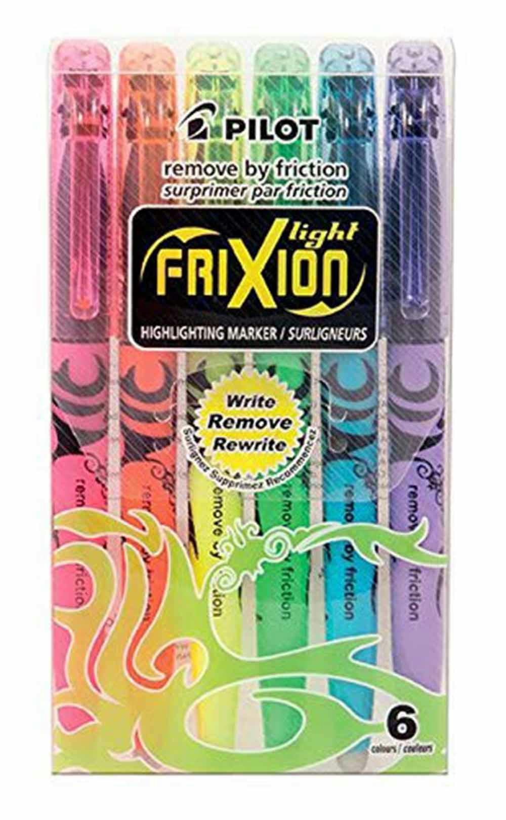 Pilot Textmarker Frixion light - 6er Neonfarben, radierbar | METRO ...