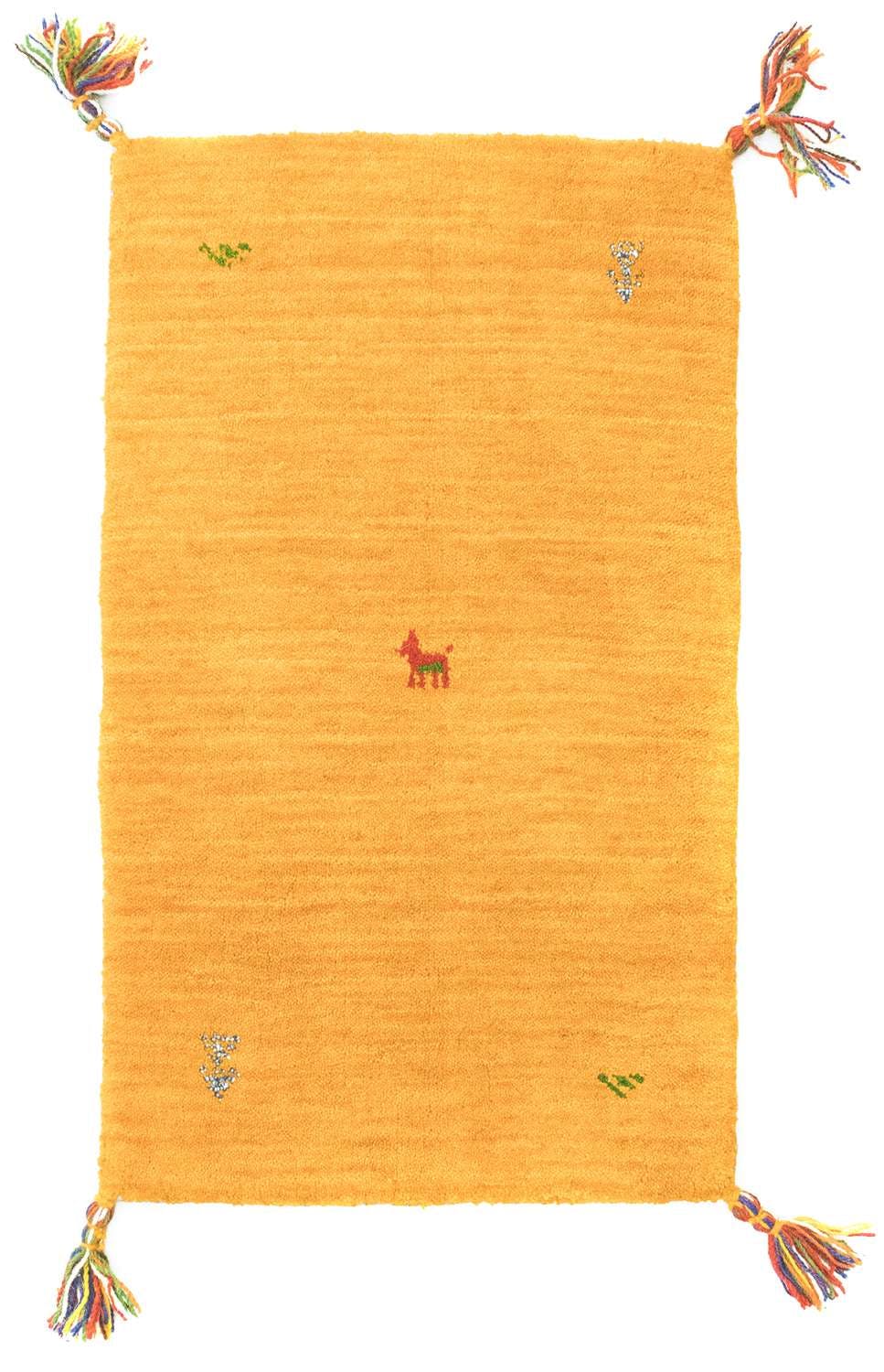 Gabbeh Teppich - Indus - Agra - gold - 90 x 60 cm - rechteckig | METRO