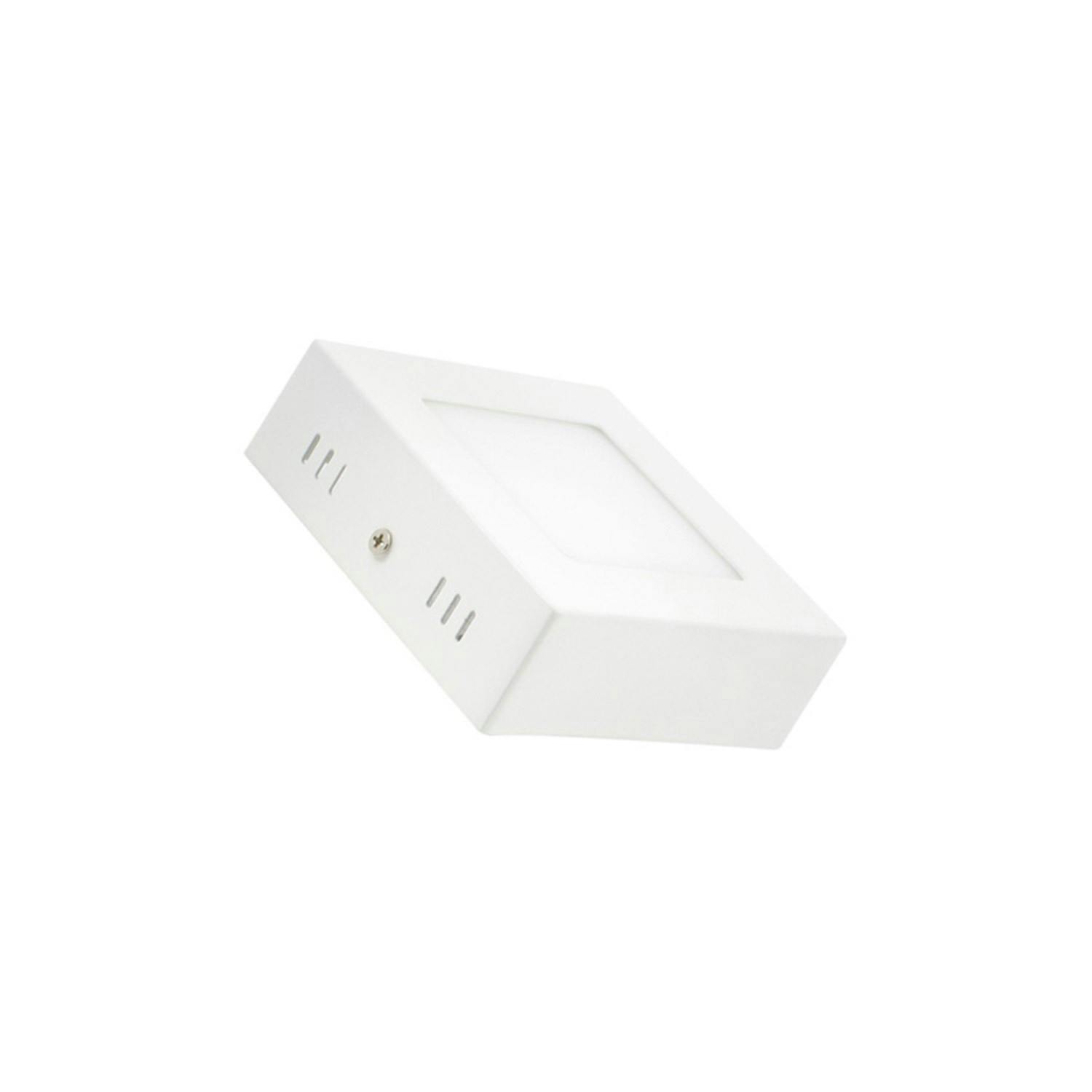efectoLED Plafón LED 6W Cuadrado 120x120 mm Blanco Neutro 4000K - 4500K | Makro