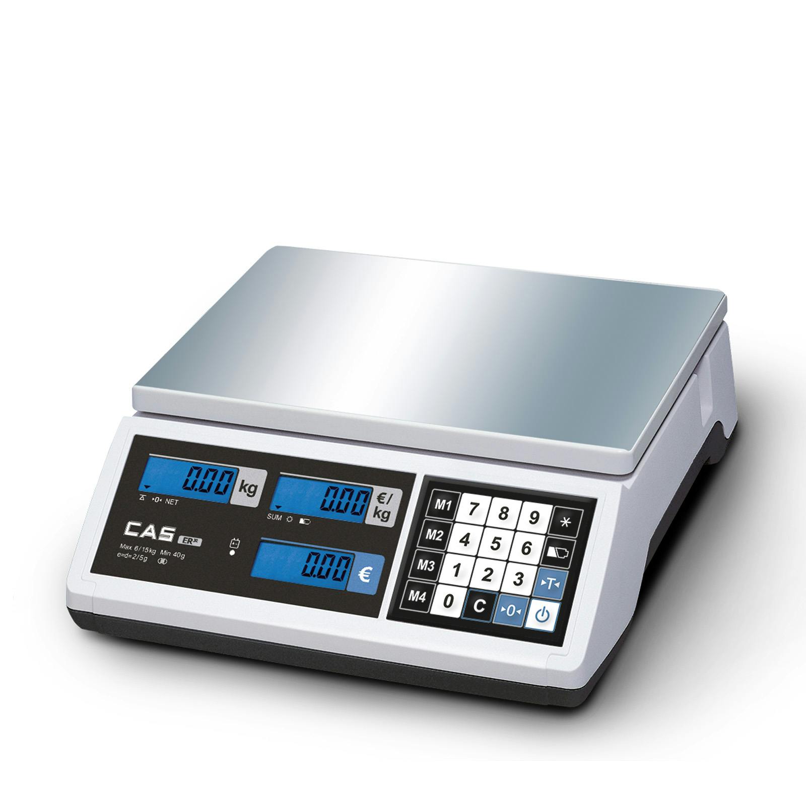 CAS ER Jr balance poids-prix homologuée, portée 6/15kg, échelon 2/5g ...