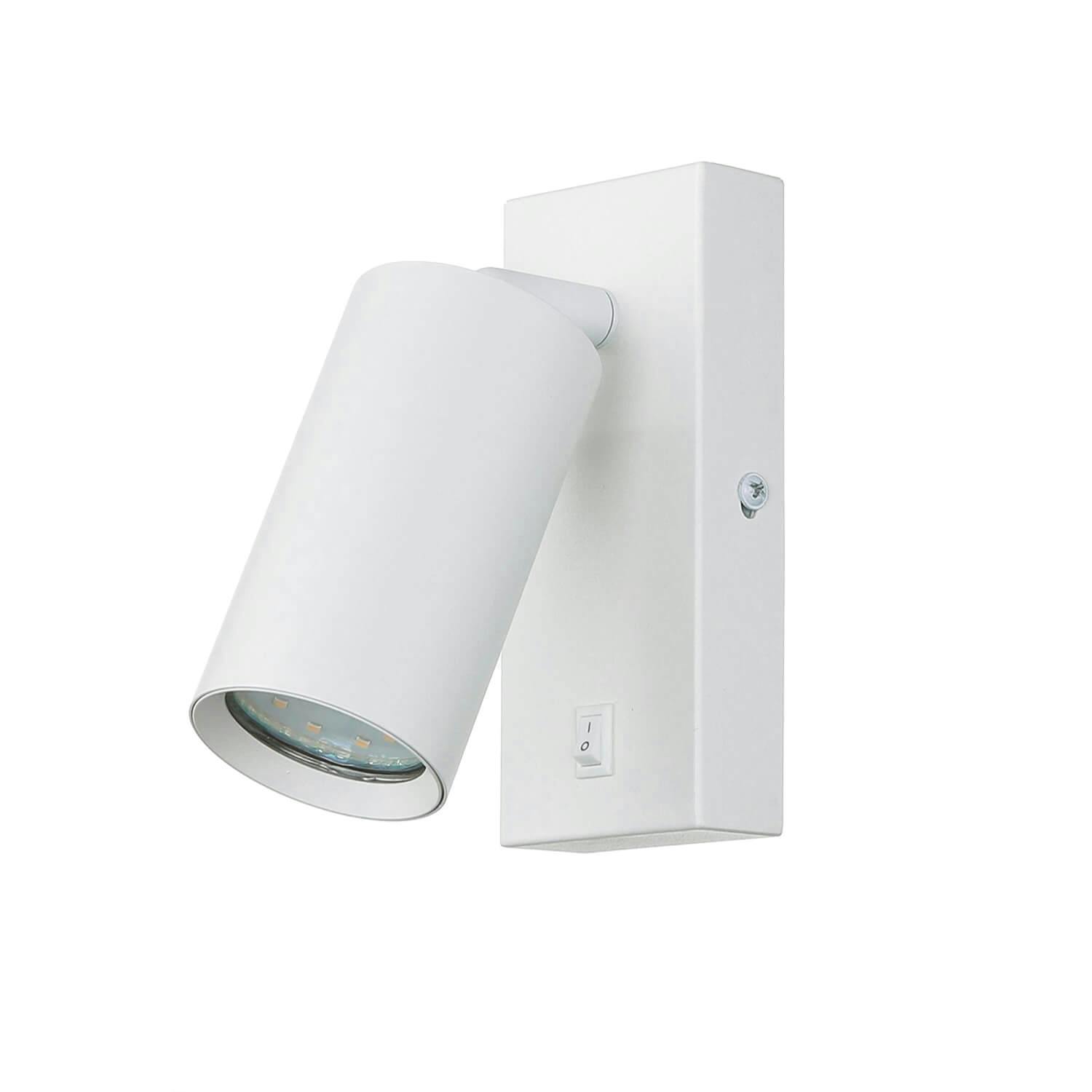 Wandlamp EMILY 1x GU10 tot 35W Wit Aluminium Staal LE109551 | Makro