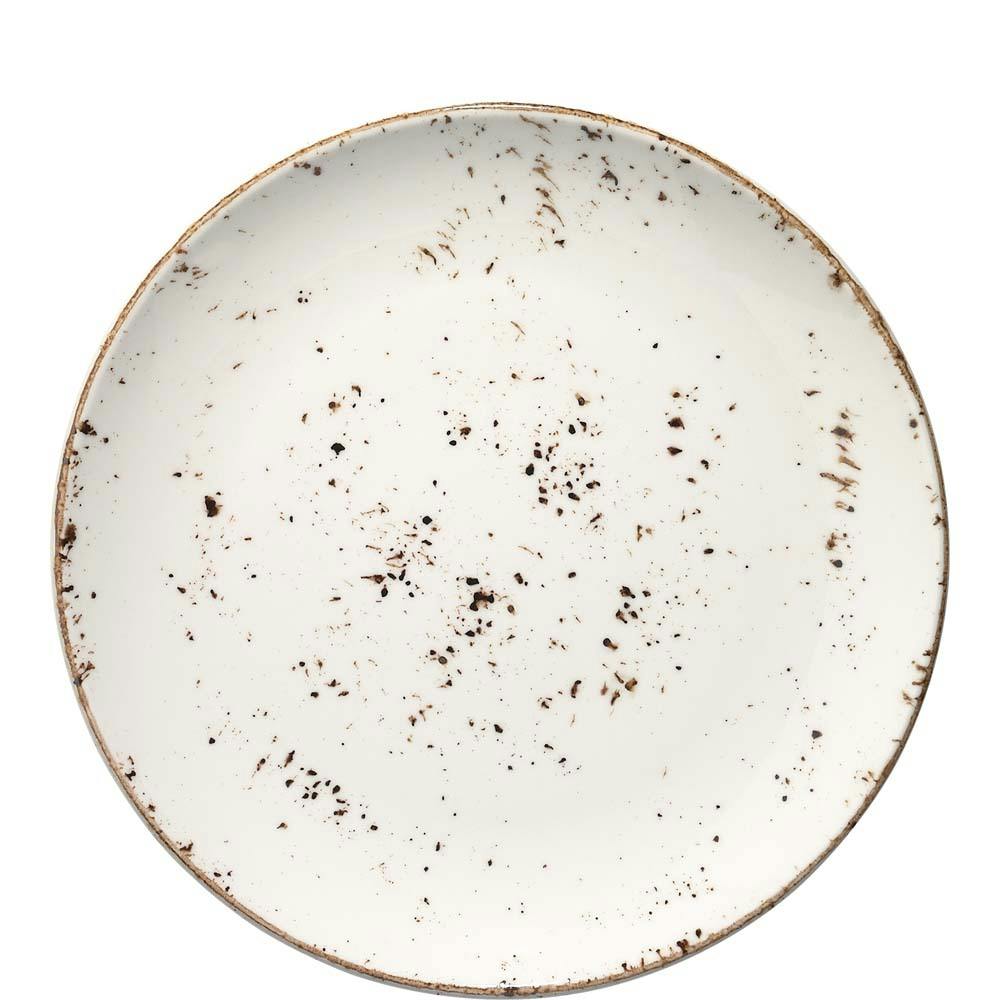 6x Bonna Grain Gourmet Vintage Retro flacher Teller rund 25cm 3cm hoch ...