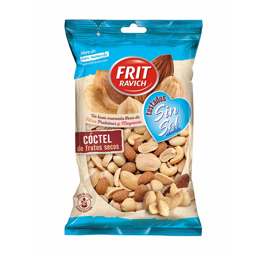 Cocktail fruits secs grillée sans sel 9 x 110gr Frit Ravich | METRO