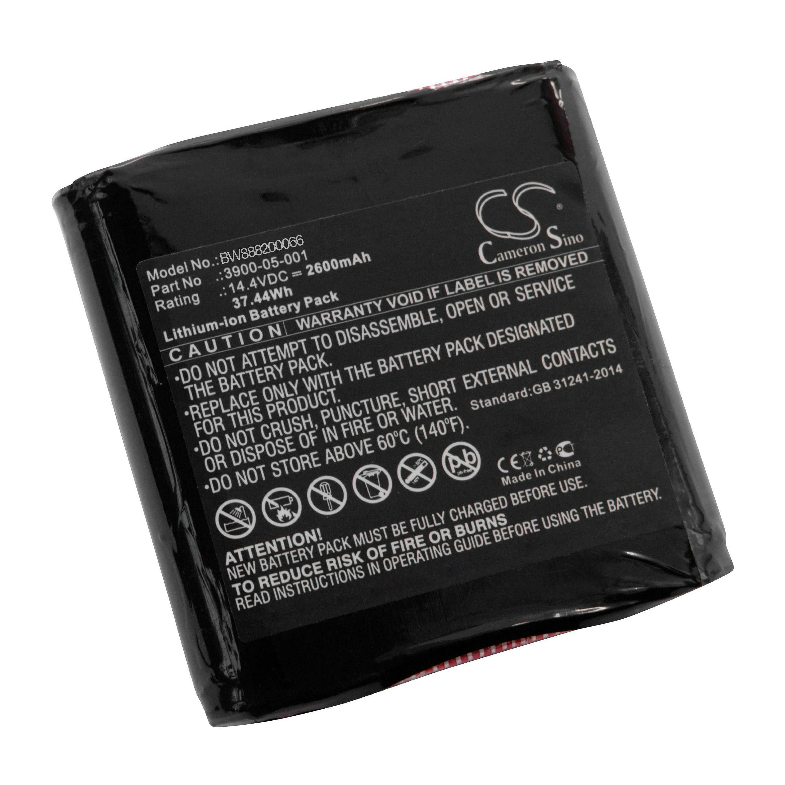 vhbw Akku f?r LWL OTDR Ersatz f?r Noyes 3900-05-001 f?r Messger?t (2600mAh, 14.4V, Li-Ion ...