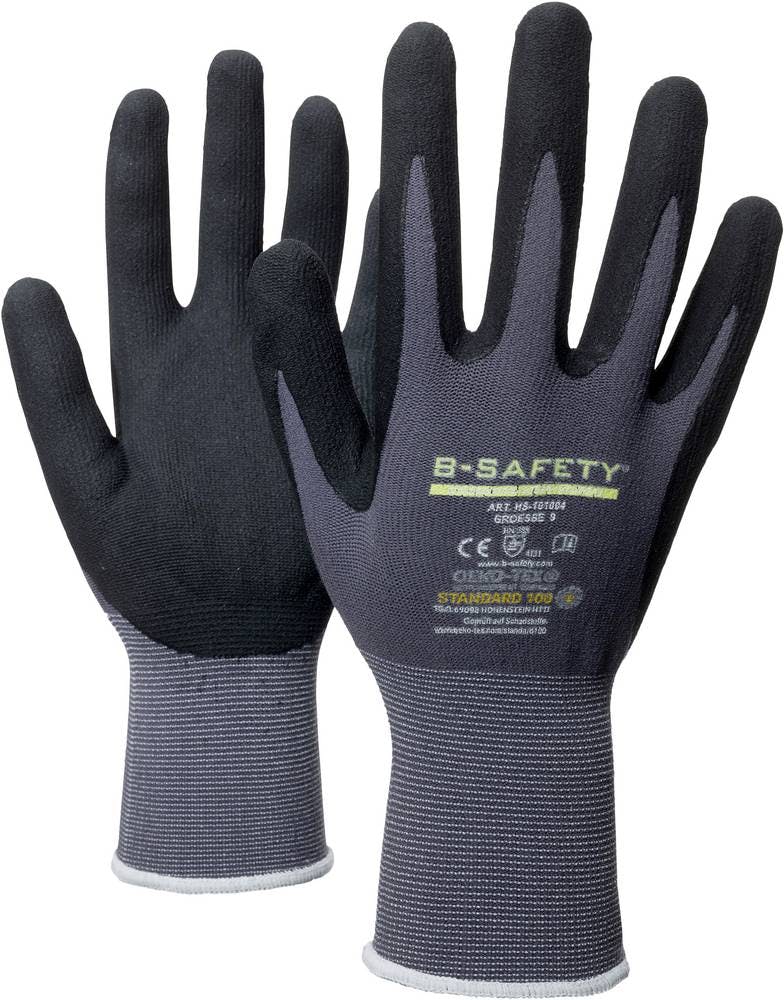 B-SAFETY ClassicLine Nitril HS-101004-9 Nitril Arbeitshandschuh Größe ...