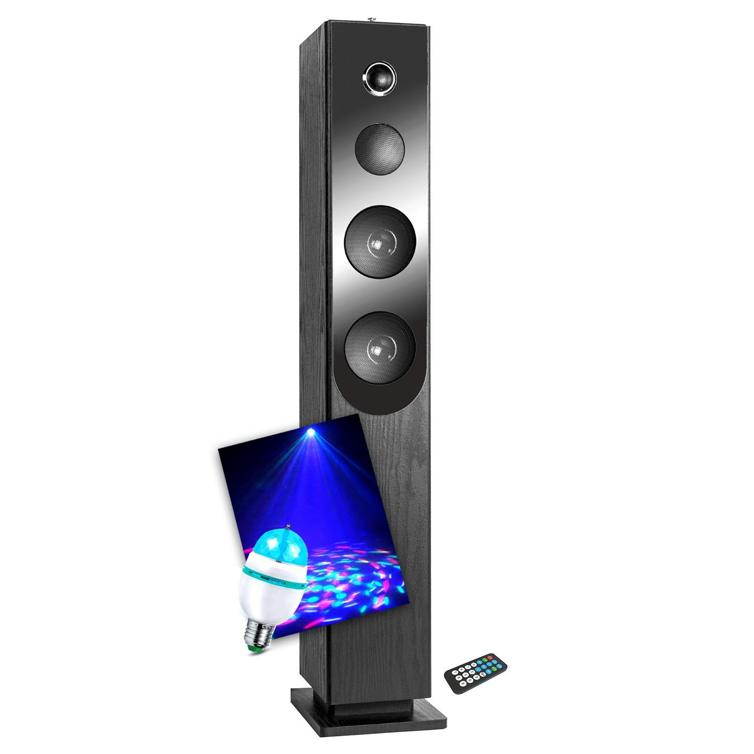 Tour de son Inovalley HP33-CD Blacktower+ avec lecteur CD, Bluetooth ...