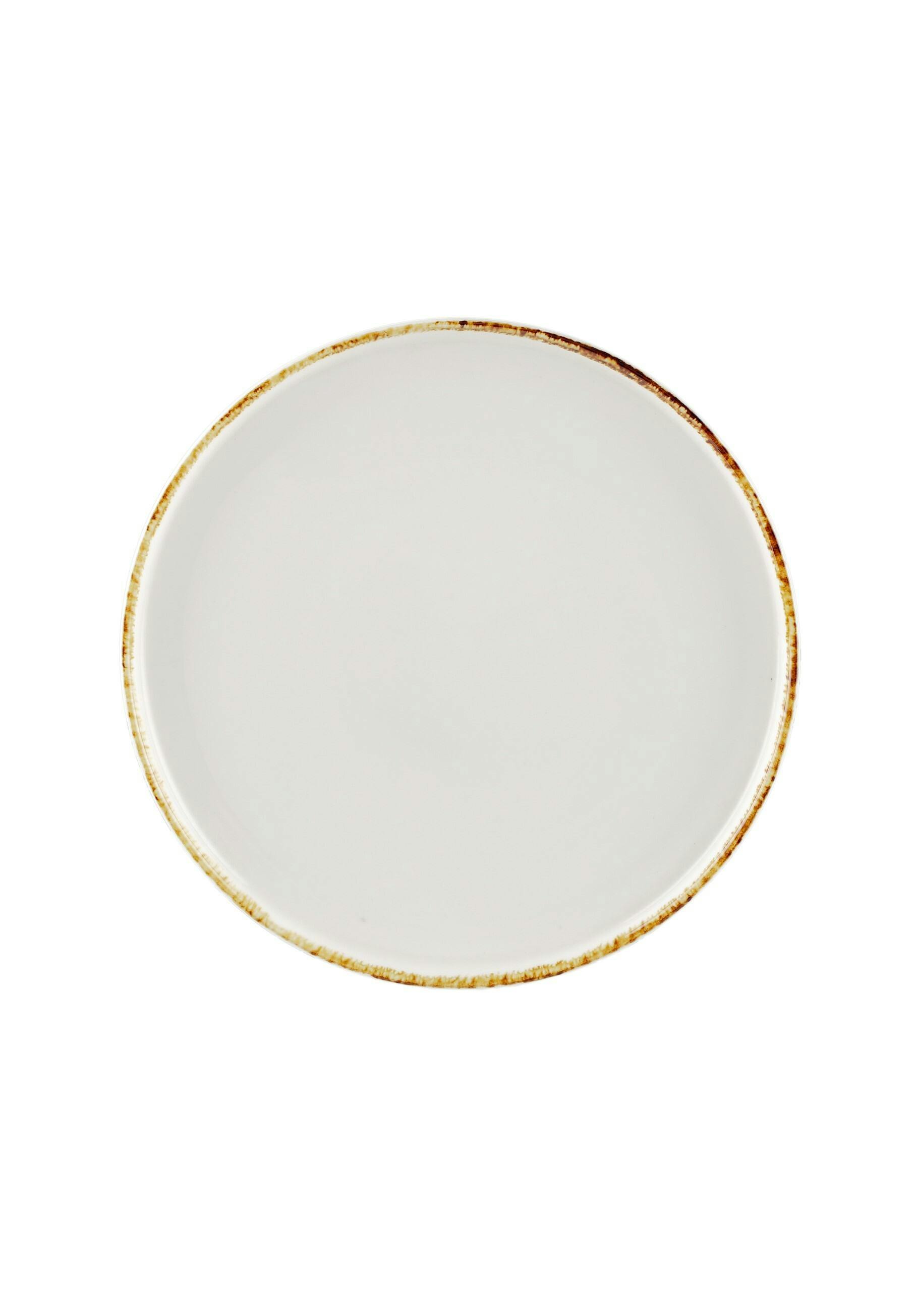 METRO Professional Assiette plate Ateo, porcelaine, Ø 24 cm, beige, 6 ...