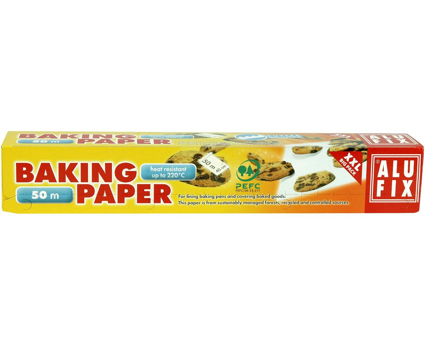 ALUFIX Backpapier weiß 40cm breit mit Sägekante 50m | METRO Marktplatz