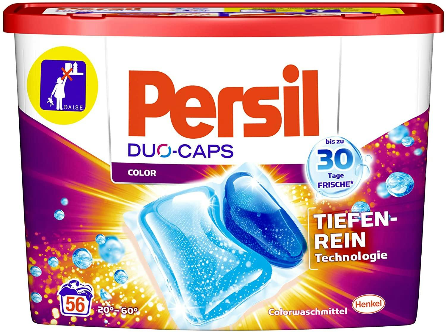 Persil Duo-Caps Color Waschen Colorwaschmittel 56 Waschladungen ...
