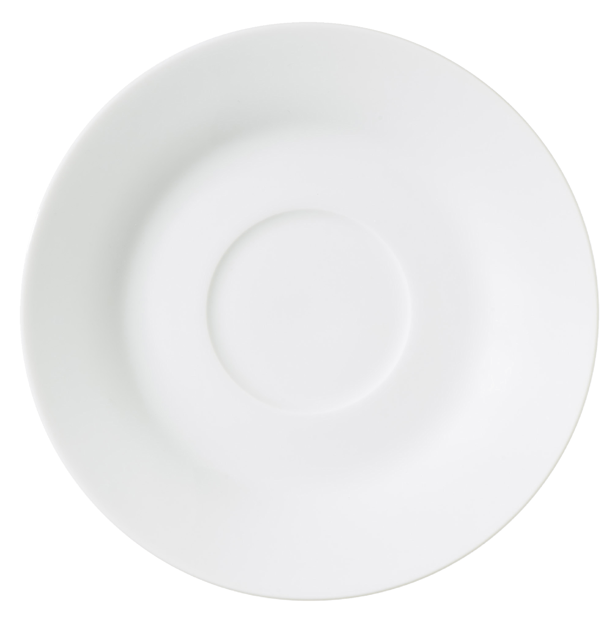Sous-tasse, porcelaine, Ø 15.5 cm, pour tasse à café 200 ml, blanc, 12 ...