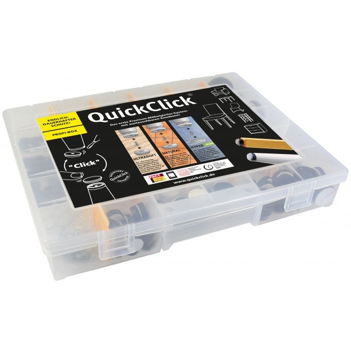 WAGNER QuickClick® Filzgleiter PROFI BOX 432 tlg. Set - Basisteile zum Kleben und Schrauben I ...