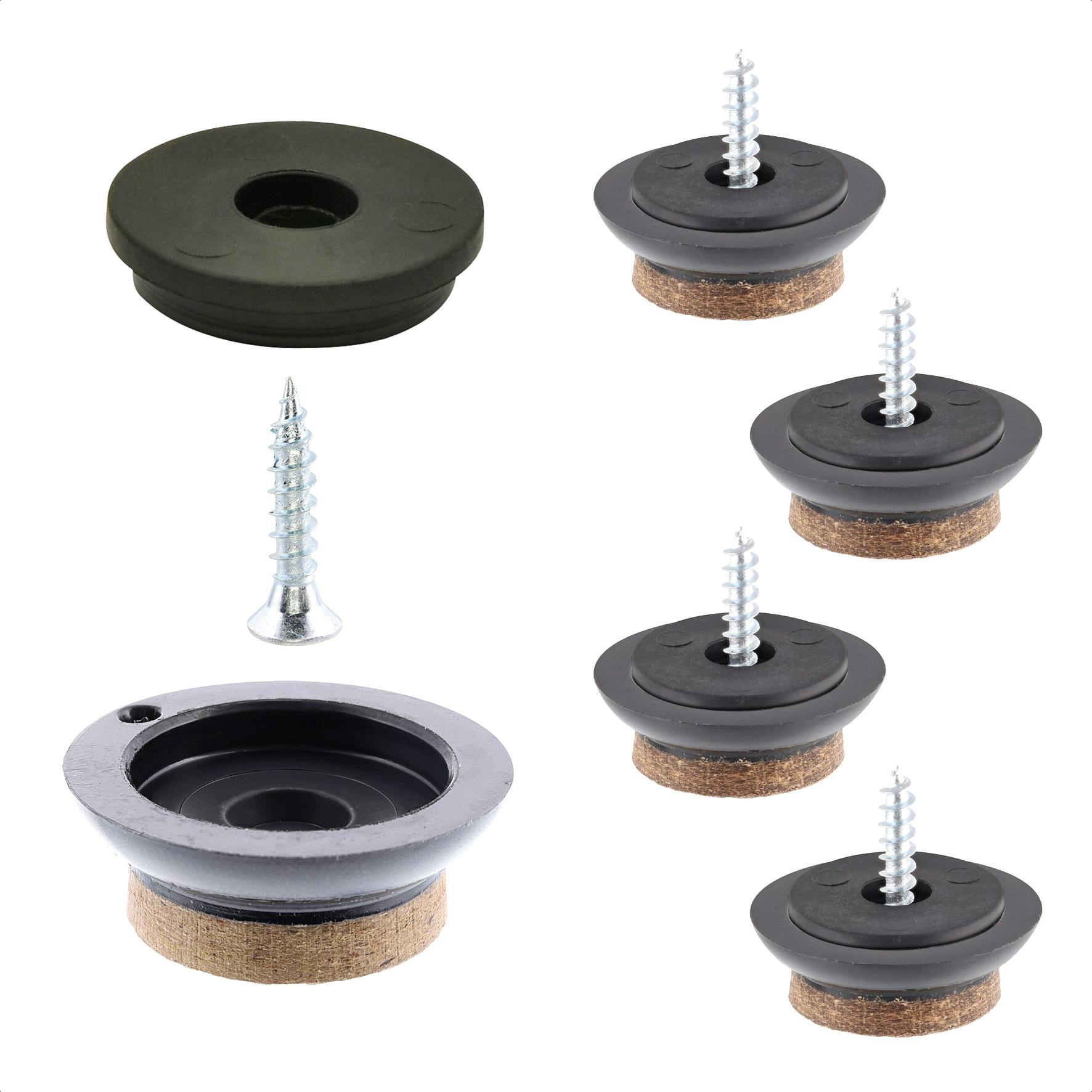 WAGNER QuickClick® Spezial Filzgleiter SYNO SLIM - 4x Schraube, je 4x ...