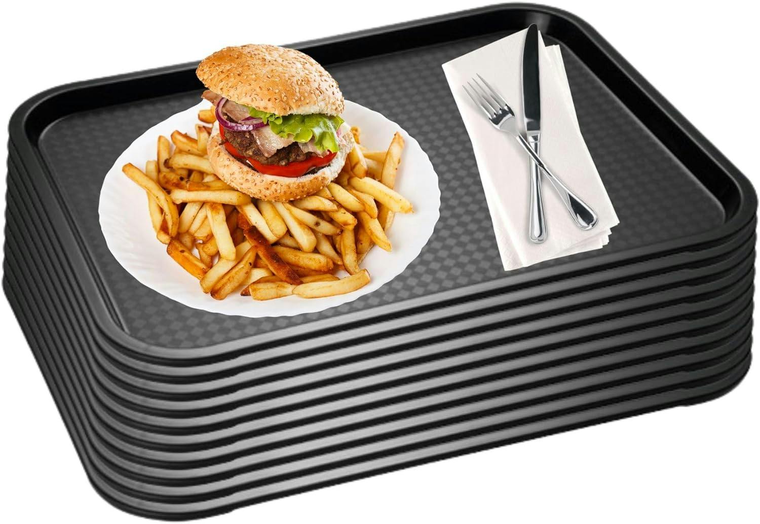 APS 10er Set APS Fast Food-Tablett/Serviertablett 45 x 35,5 cm, H: 2 cm ...