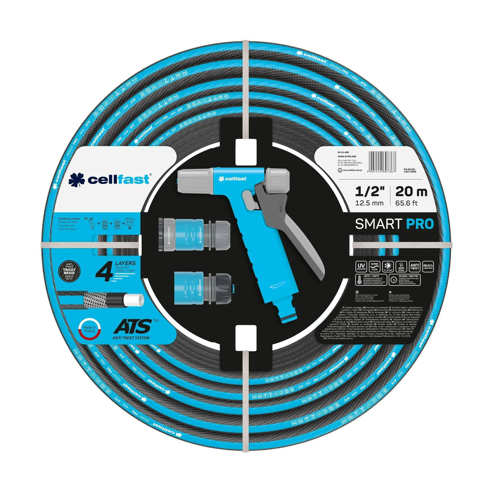 Cellfast - SMART PRO ATS irrigatieset met een diameter van 12,5mm en een lengte van 20 meter | Makro