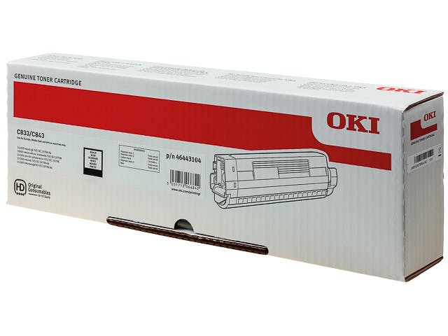 OKI C833/C843 Noir Original TONER Cartouche - 46443104 | METRO