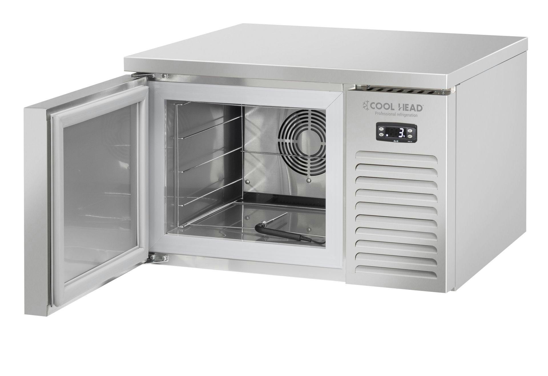 Abbattitore 3 teglie GN2/3. Sonda a spillone. Cicli Temperatura e Tempo. Temperatura +10°C/-38°C ...