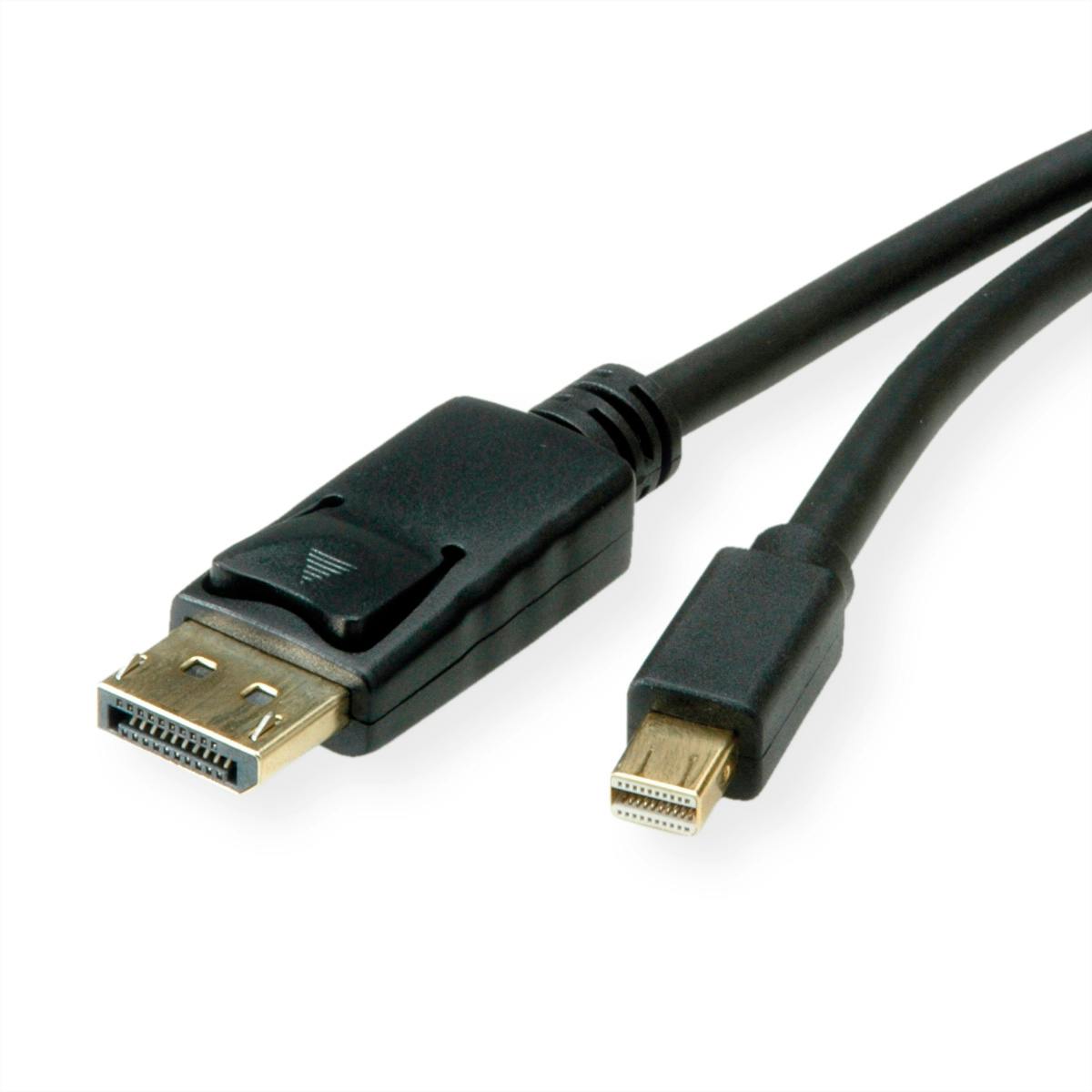 ROLINE Mini DisplayPort Kabel, mDP-DP, v1.3/v1.4, M/M, zwart, 2 m | Makro