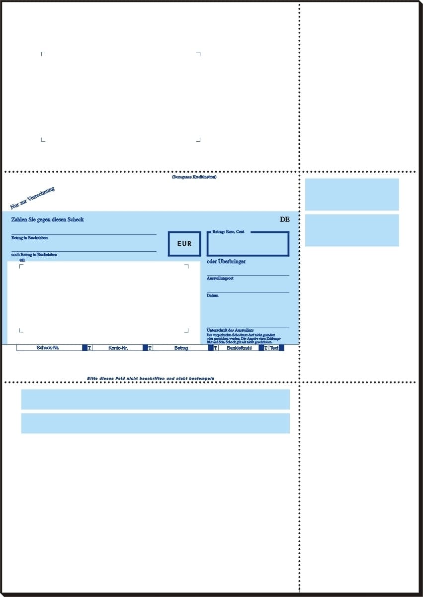 Formular Euro-Verrechnungsscheck A4 VE=250 Blatt | METRO