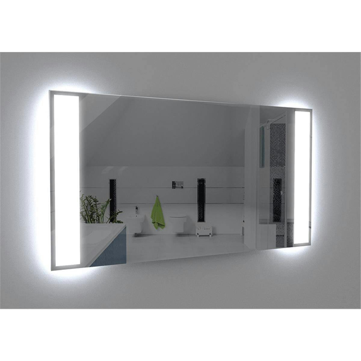 rahmenlose Infrarot-Spiegelheizung infranomic-STAR 500 Watt, 110 x 60 cm, inkl. Flachtrafo für ...