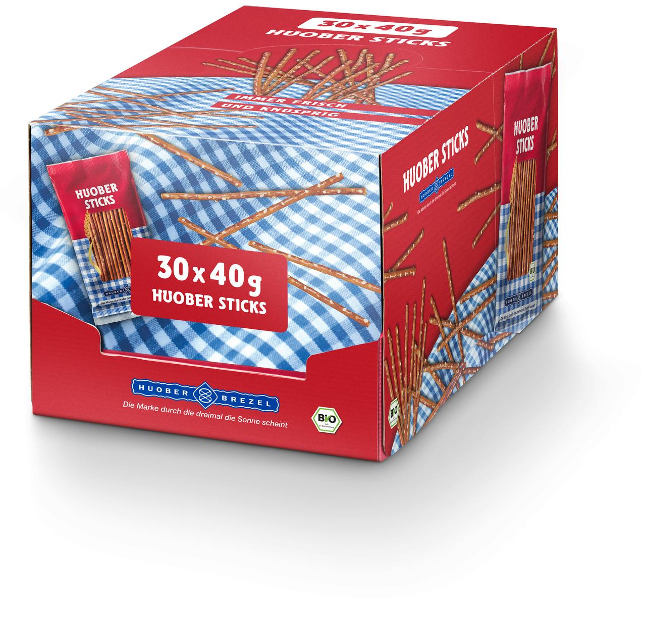 Huober Salzsticks Laugengebäck Bio 30 x 40 g (1,2 kg) | METRO Marktplatz